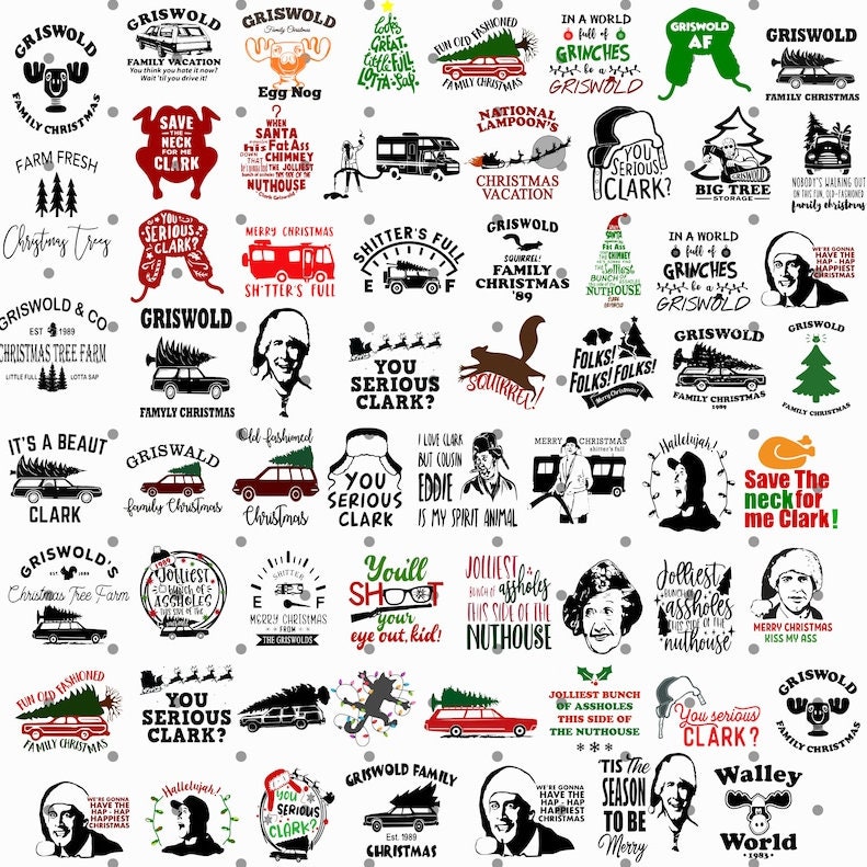 225 Christmas Vacation Svg Bundle, Christmas Movie Svg, Christmas Cut ...