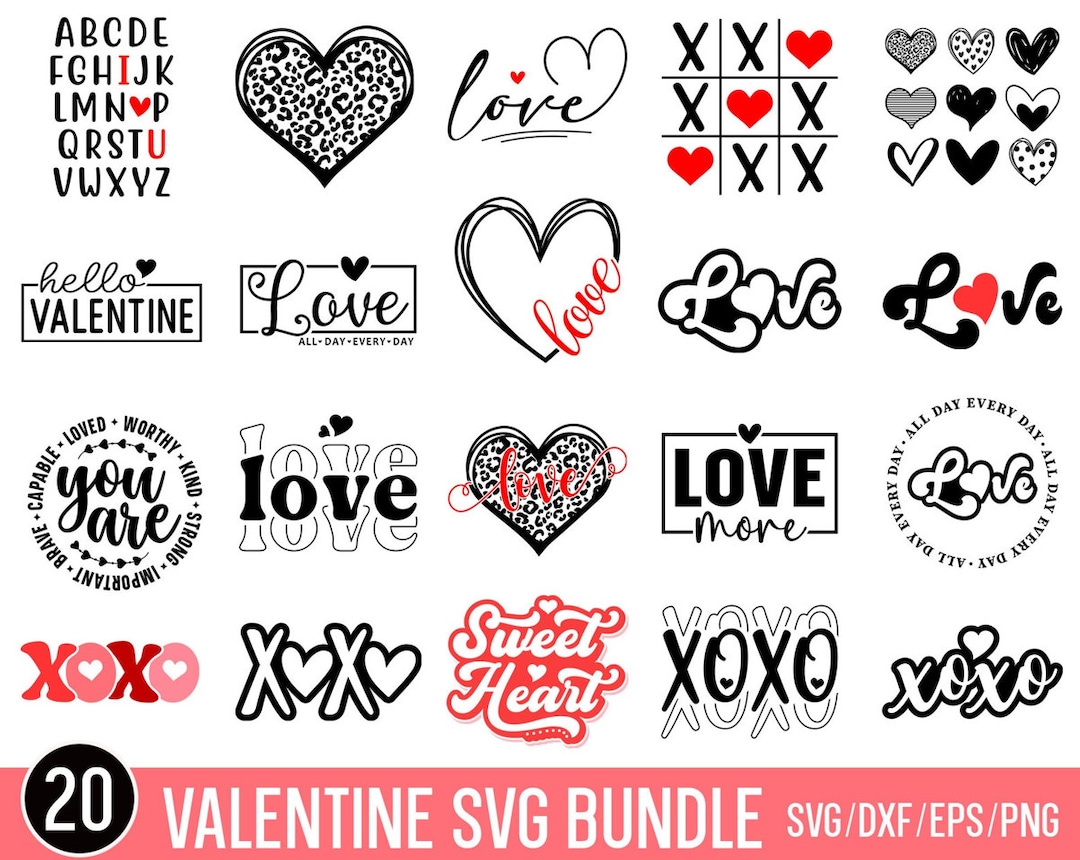 Valentine Svg Bundle, Valentine Gift Svg, Valentine Svgs for Shirts ...