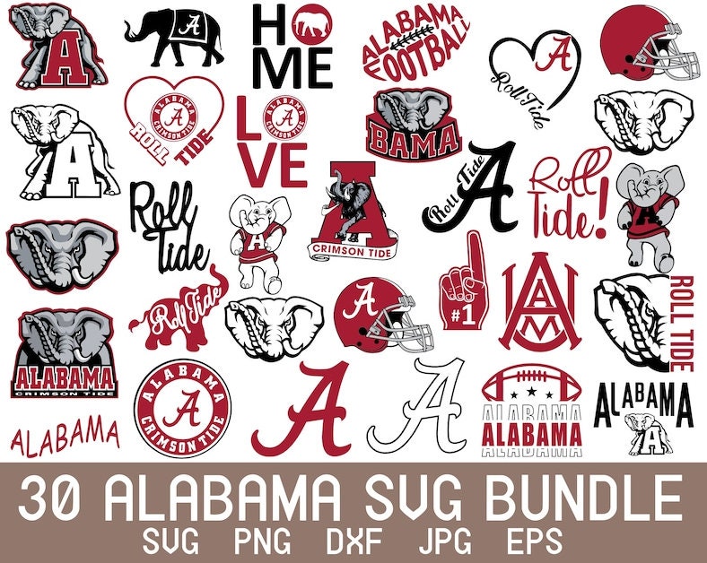 Alabama Svg Alabama Png Roll Tide Svg Alabama Football Svg - Etsy