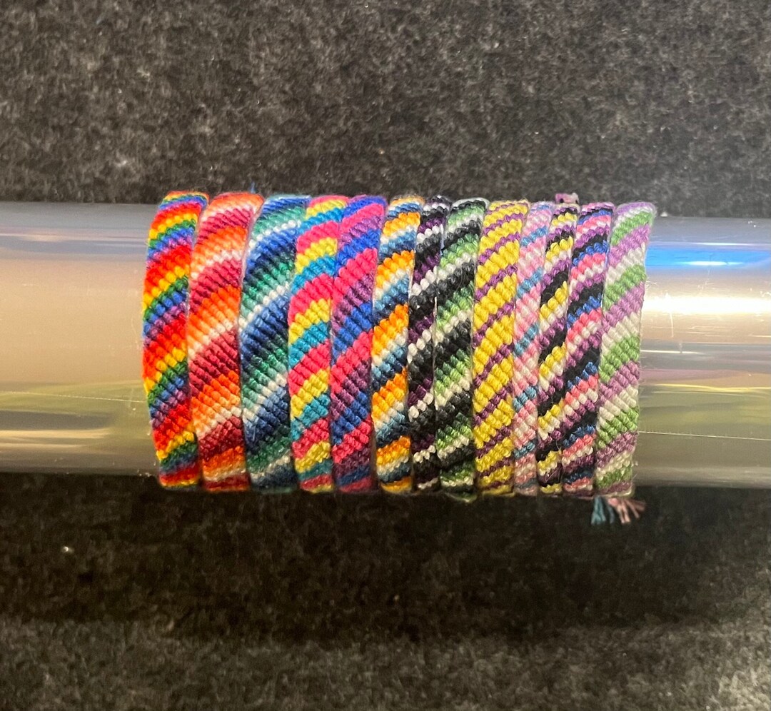 Pride Flag Friendship Bracelets - Etsy