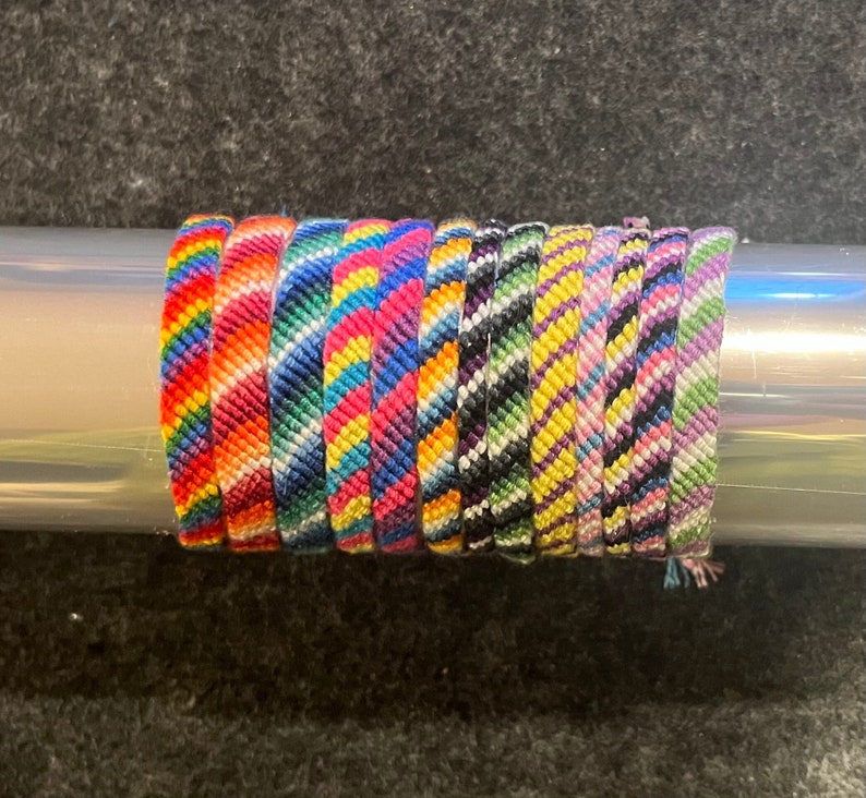 Pride Flag Friendship Bracelets - Etsy