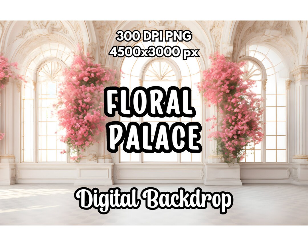 Digital Backdrop, Beautiful Palace Background for Photo Editing ...