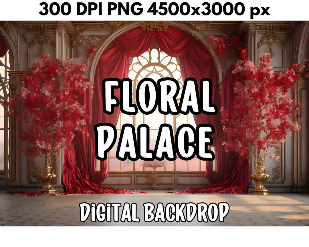 Digital Backdrop, Beautiful Palace Background for Photo Editing ...