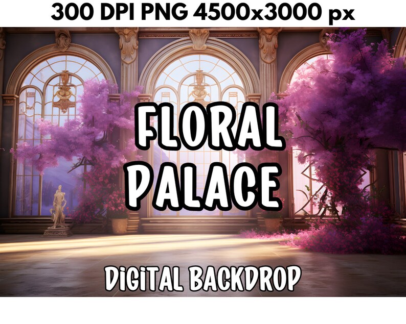 Digital Backdrop, Beautiful Palace Background for Photo Editing ...
