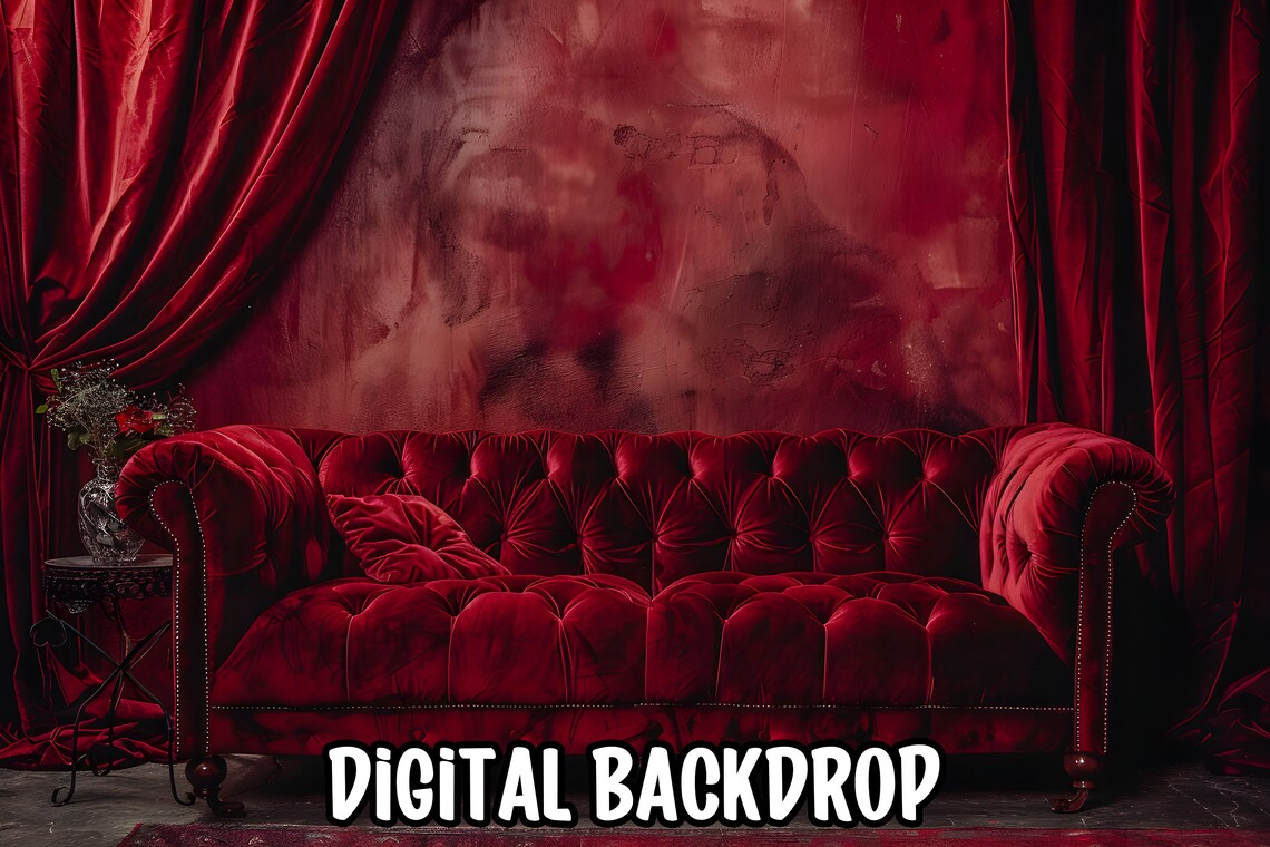 Digital Backdrop, Beautiful Velvet Background for Photo Editing ...