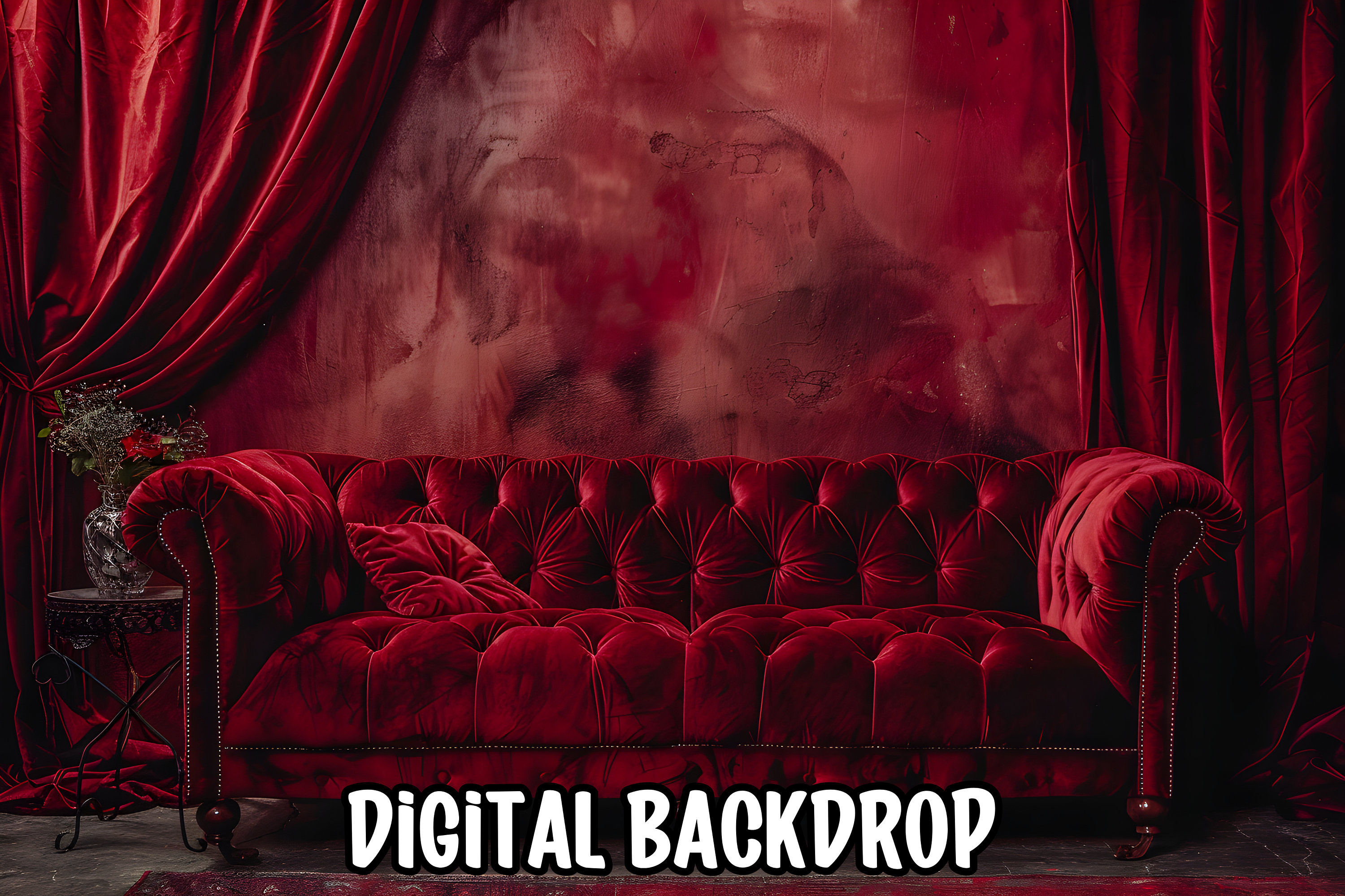 Digital Backdrop, Beautiful Velvet Background for Photo Editing ...
