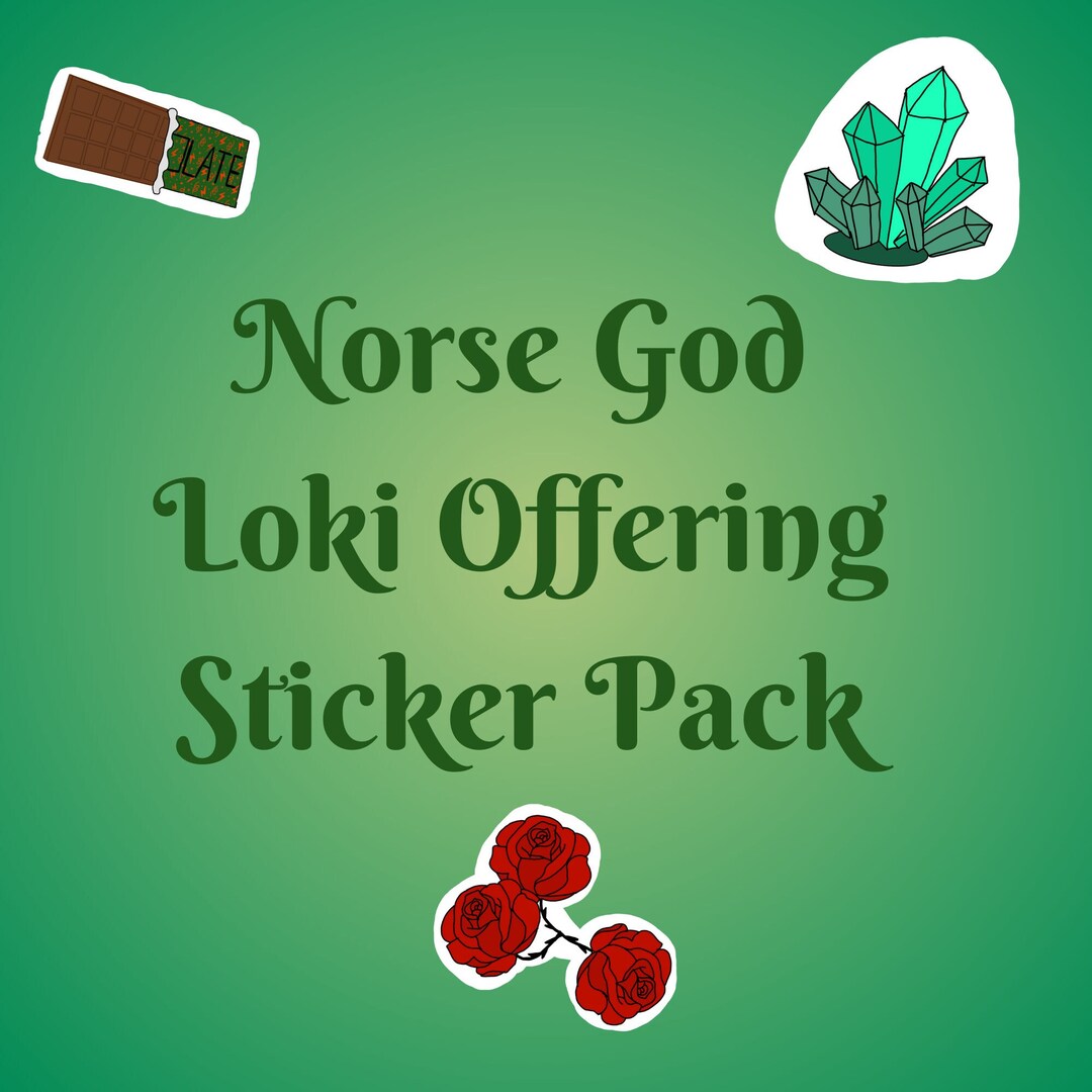 Norse God Loki Deity Offering and Altar Sticker Pack - Etsy