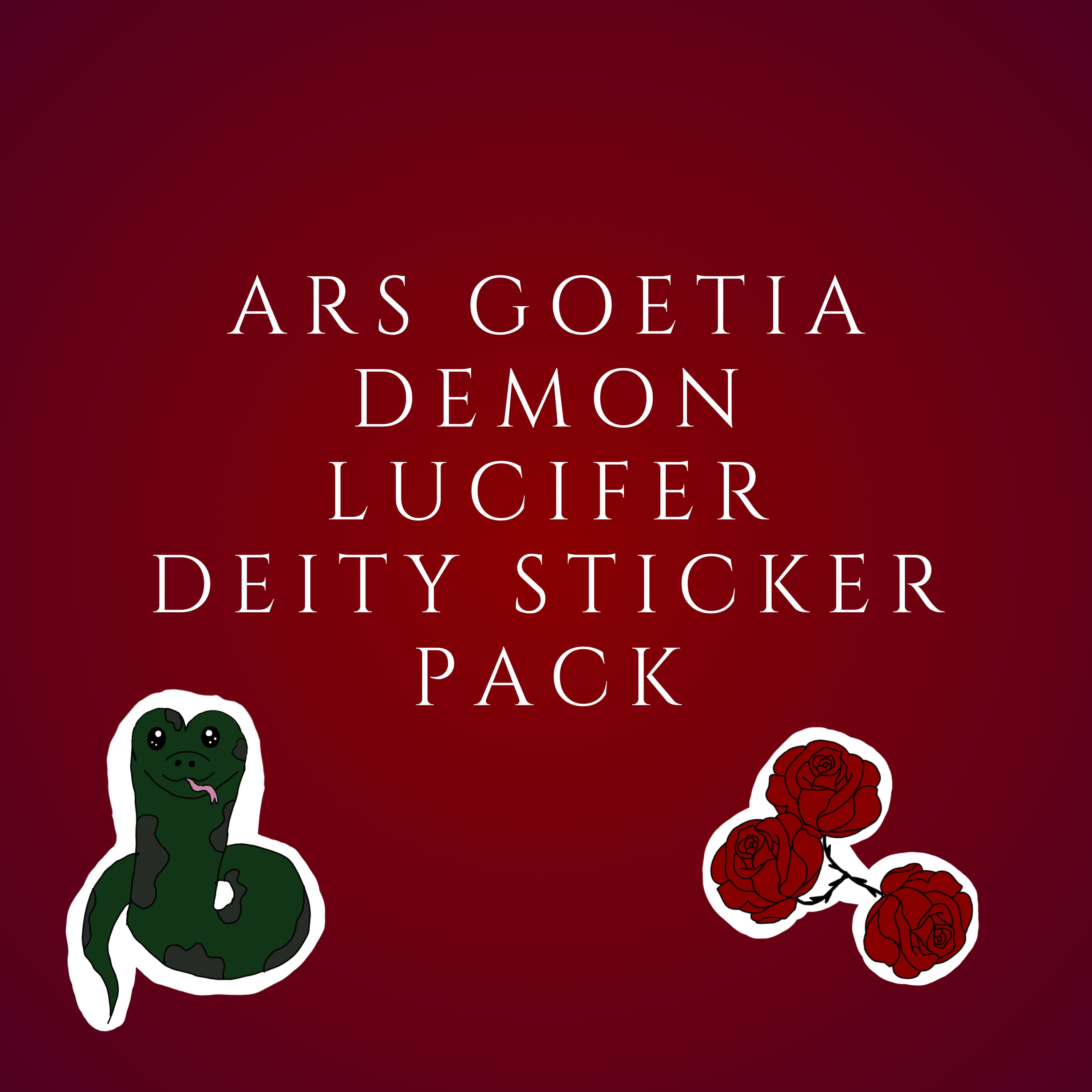 Ars Goetia Demon Lucifer Deity Offering and Altar Sticker Pack - Etsy