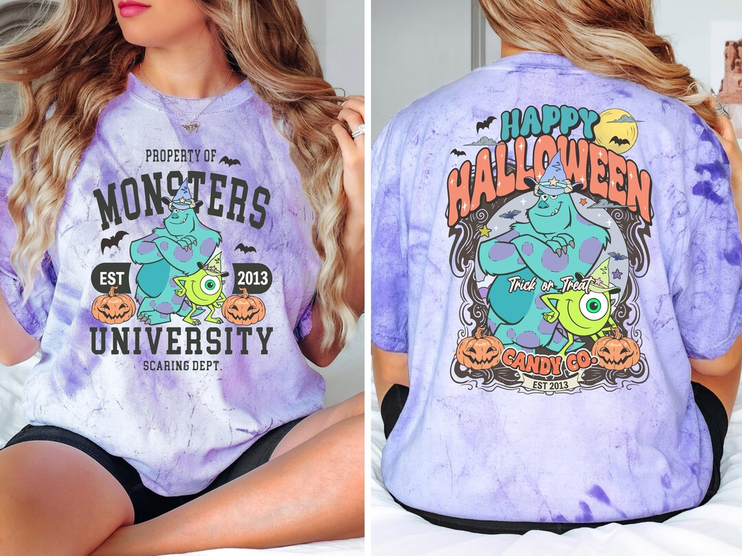 Monsters Inc. Halloween Front and Back Shirt Monsters Inc. Shirt Disney ...