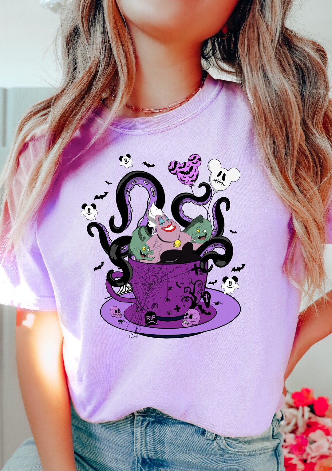 Ursula in A Teacup Shirt Disney Comfort Colors Shirt Disney Halloween ...