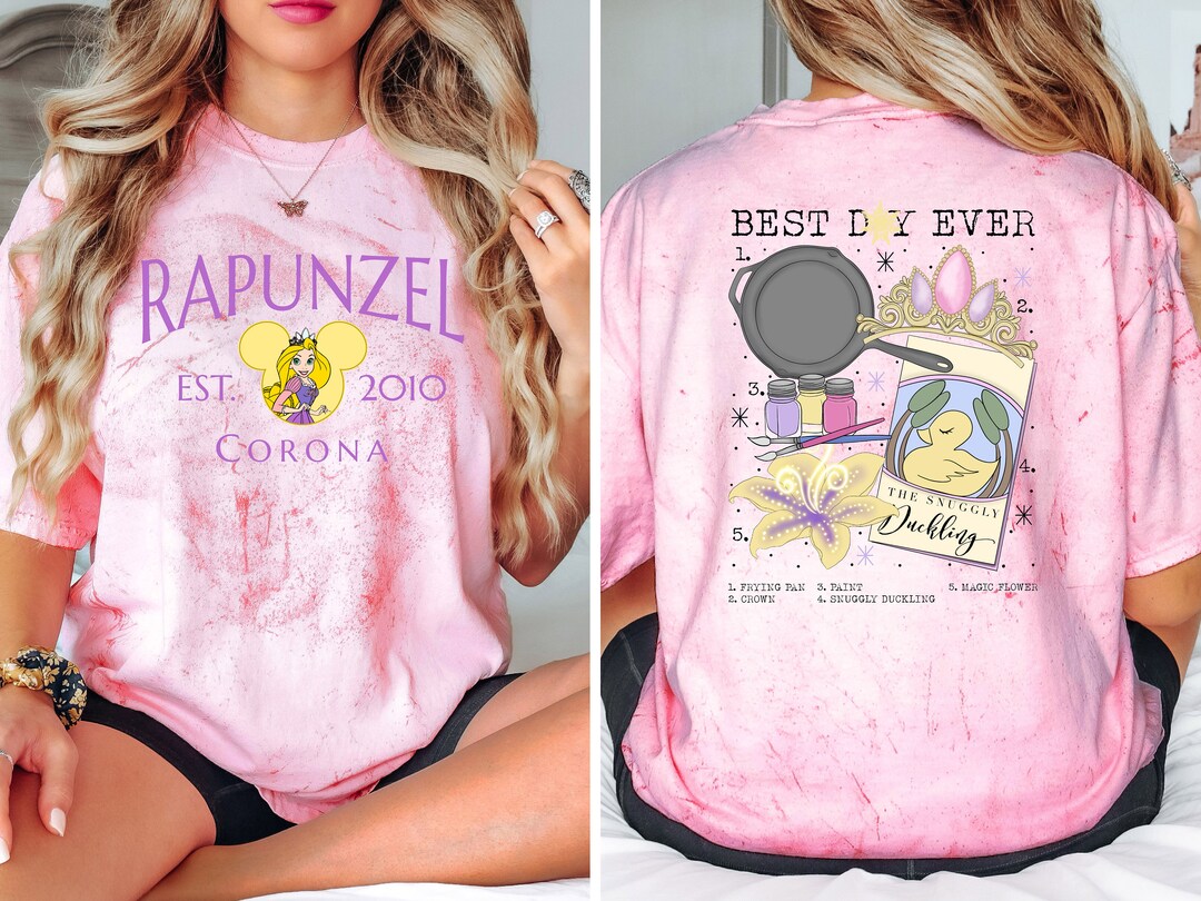 Rapunzel Front and Back Shirt Disney Comfort Colors Shirt Tangeled ...