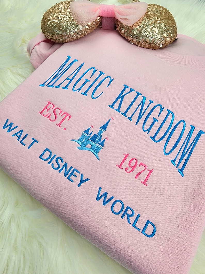 Embroidered Magic Kingdom Sweatshirt| Disney Shirt| Disney World ...