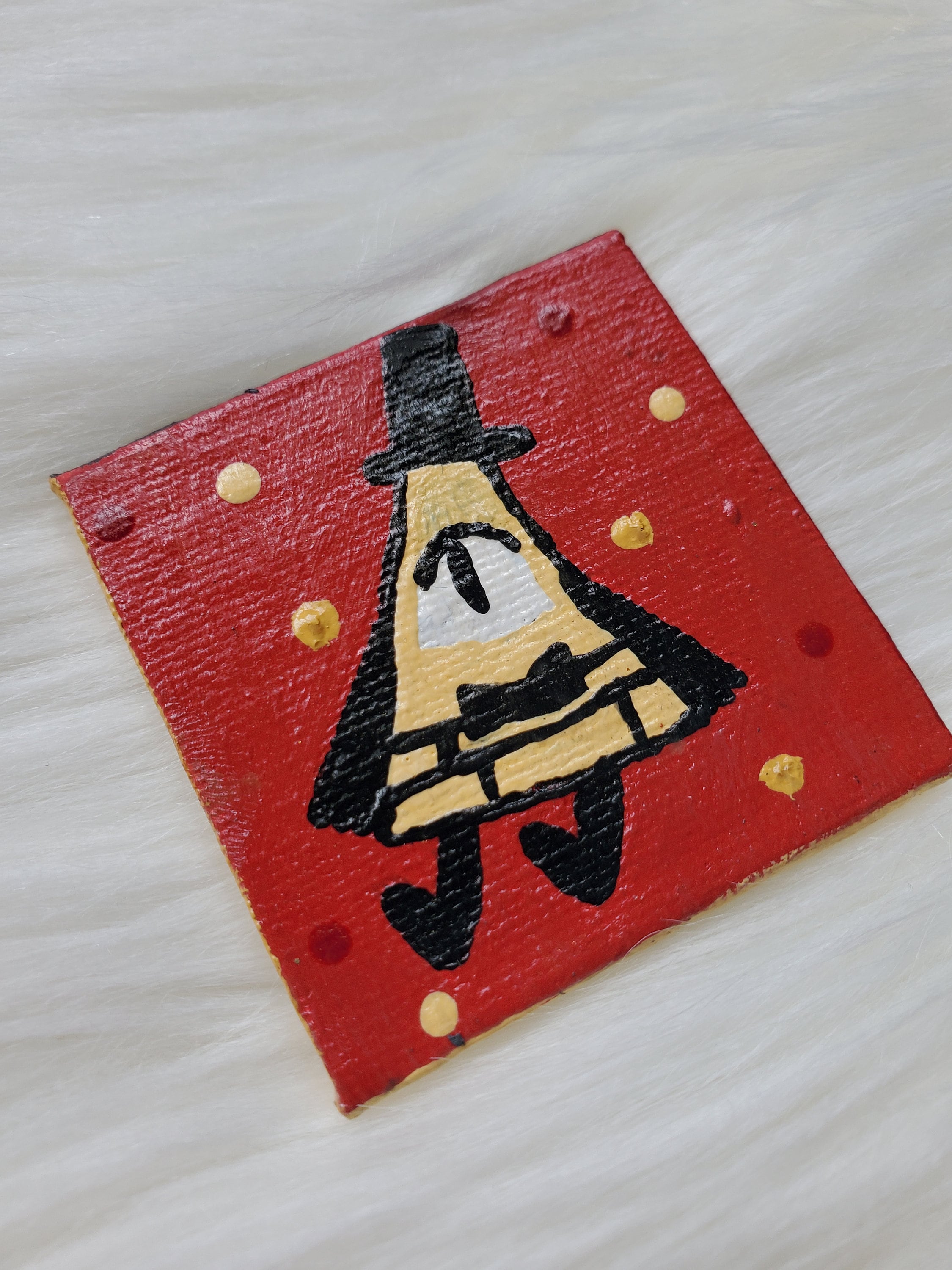 Gravity Falls Bill Cipher Painting on Canvas - Etsy