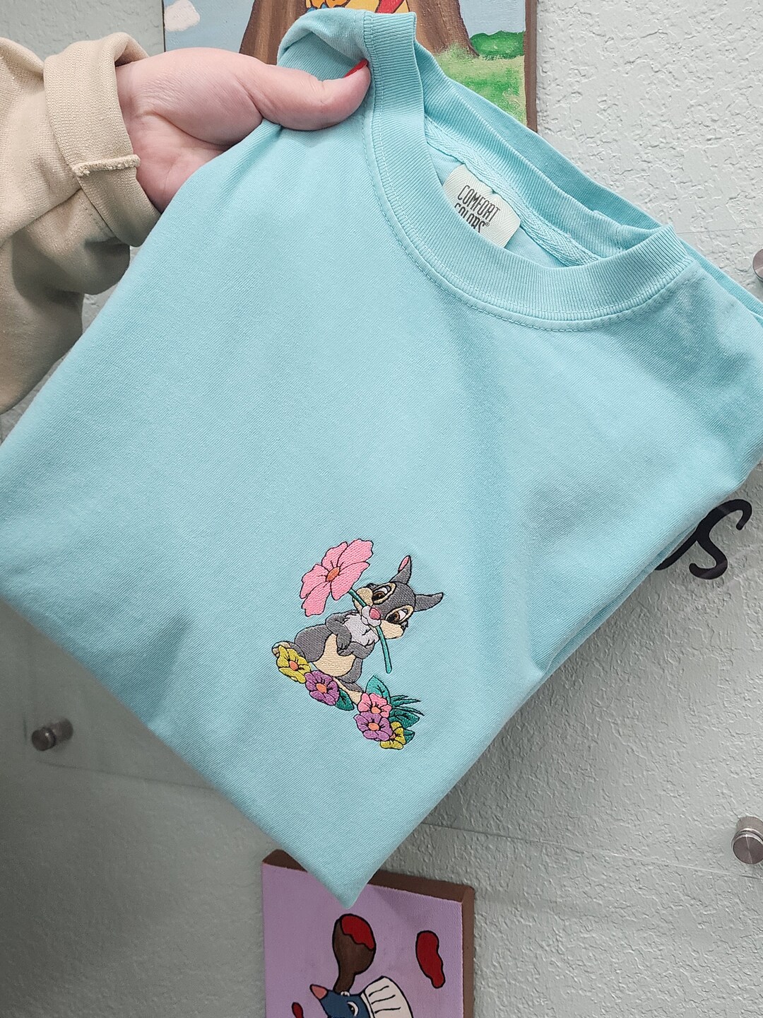 Thumper Embroidered Shirt| Disney Embroidered Shirt| Disney Shirts - Etsy