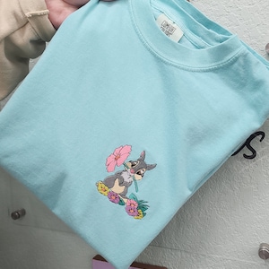 Thumper Embroidered Shirt| Disney Embroidered Shirt| Disney Shirts - Etsy
