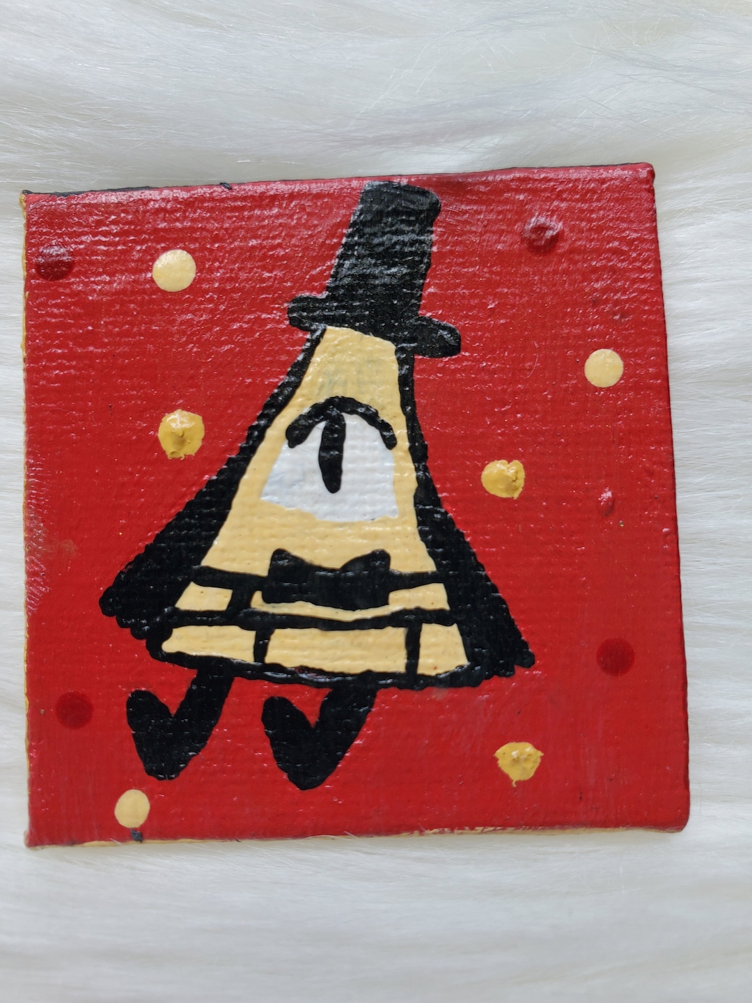 Gravity Falls Bill Cipher Painting on Canvas - Etsy