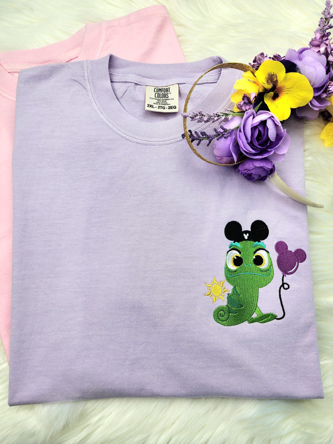 Pascal Embroidered Shirt| Rapunzel Embroidered Shirt| Tangeled T-shirt ...