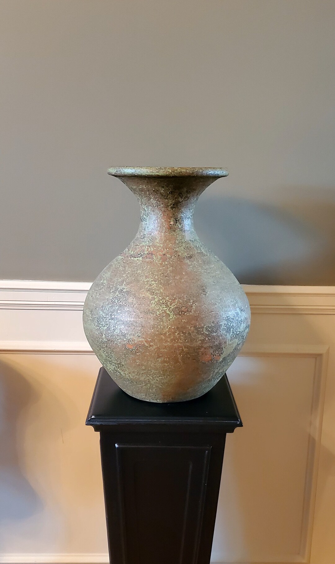 Large Terracotta Vase Antique Primitive Vessel Pottery Vintage Pot ...