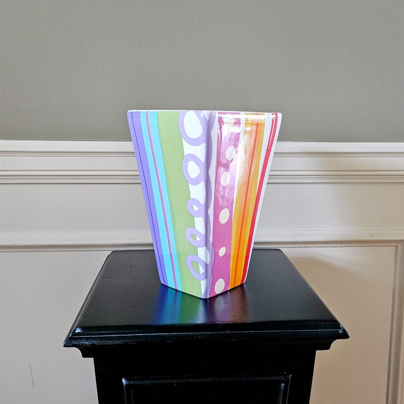 Colorful Flower Vase - Etsy