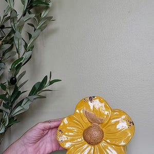 Flower Shaped Vase Vintage Ceramic Art Home Decor Gift for Her Small ...