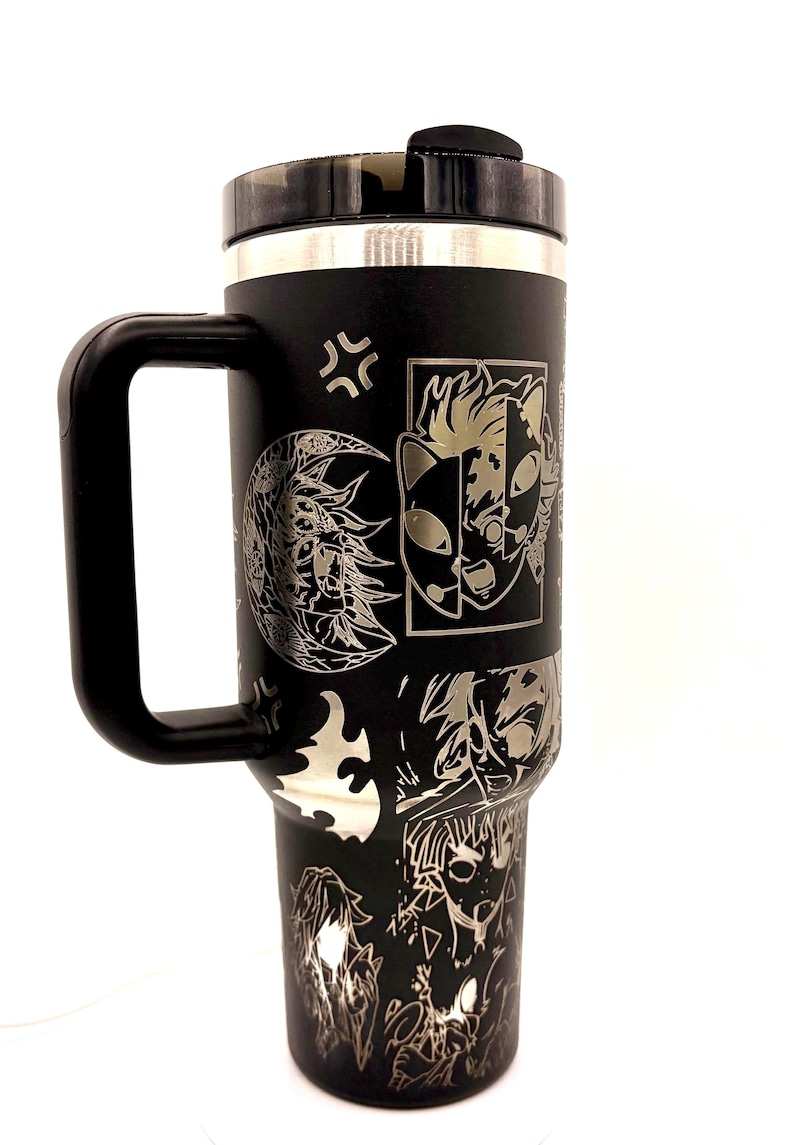 Demon Anime Tumbler: Laser Engraved 40oz Insulated Travel Mug - Etsy