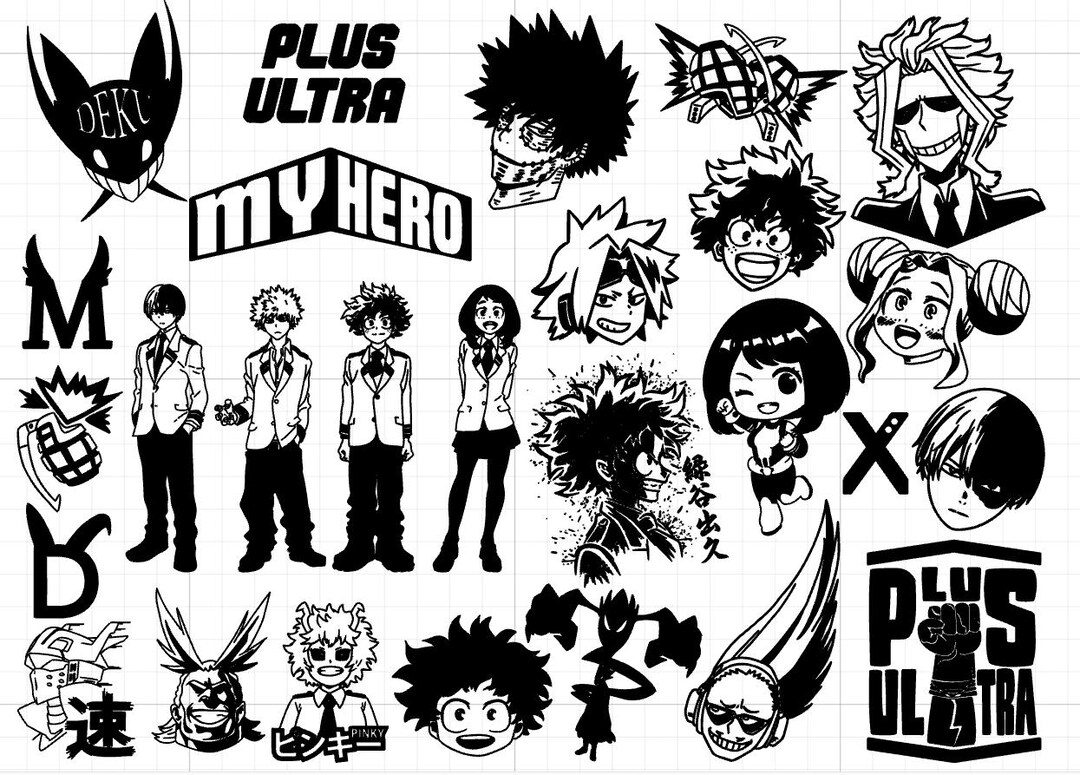 40oz My Hero UA High Anime Engraved Tumbler Design - Etsy