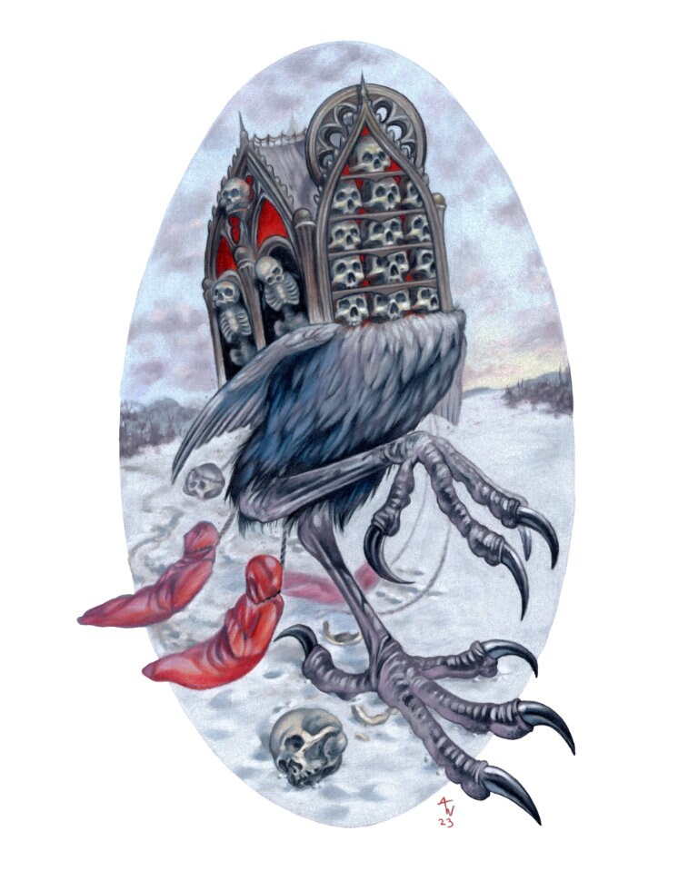 The Charnel House the Rook Art Print - Etsy