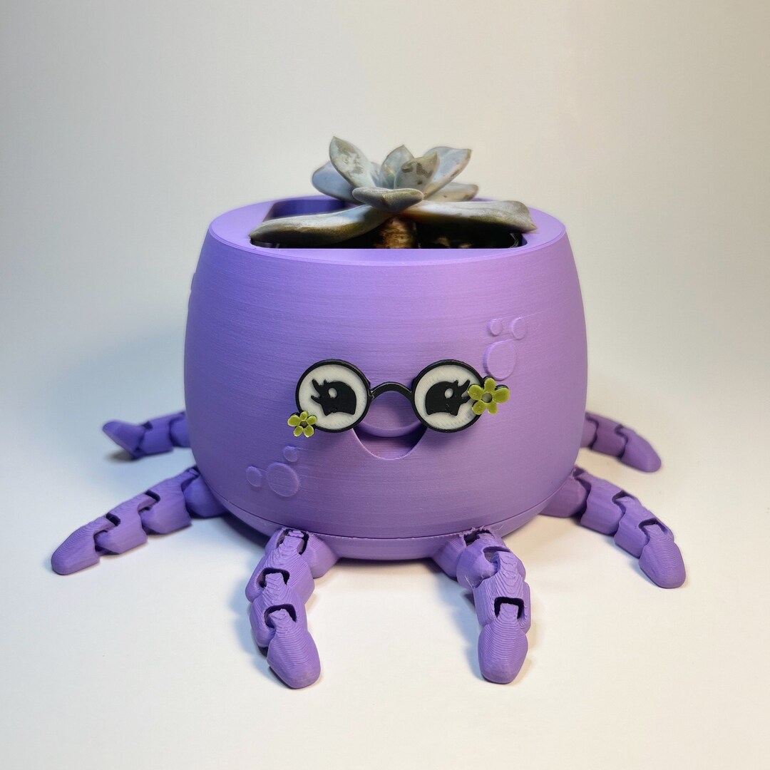 Cute Octopus Drip Tray Planter, Succulent Planter, Plant Lover Gift ...