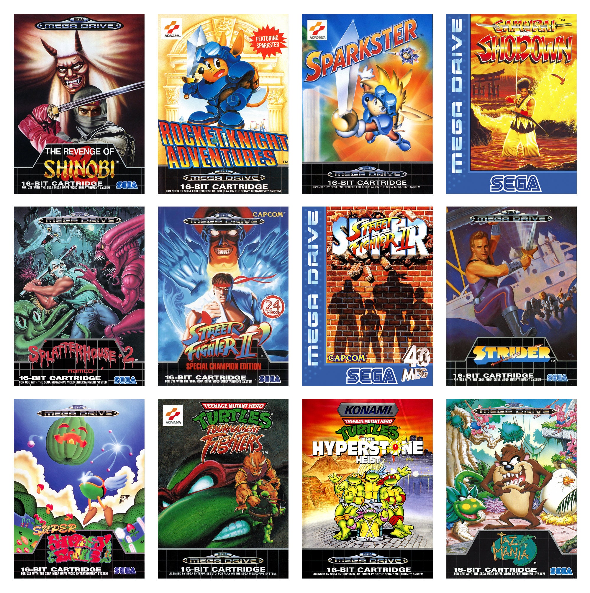 Sega Mega Drive Box Art Posters High Resolution Quality - Etsy UK