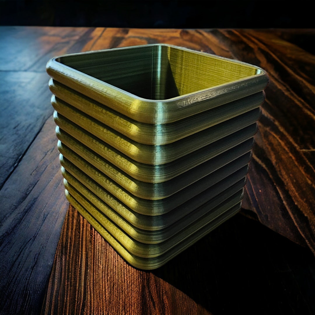 Square 4.5 Inch Planter With Interlocking Drip Tray - Etsy