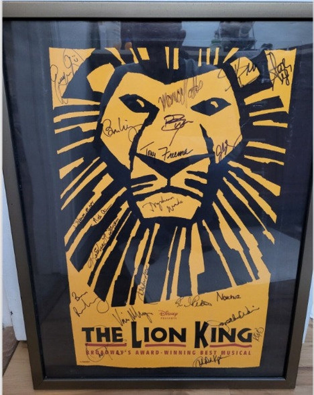Cast Autographed THE LION KING Broadway Musical Play Disney Original ...
