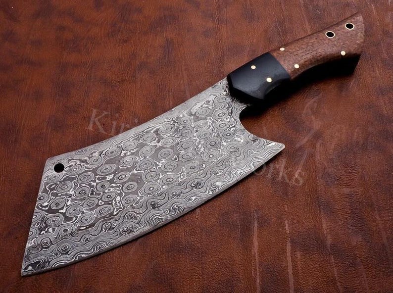 Chef Cleaver Knife, Customized Heavy Duty Damascus Steel Meat Chopper ...