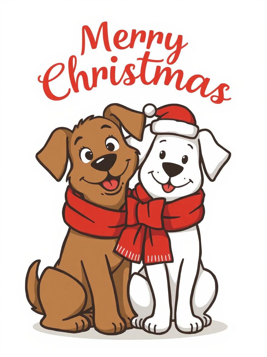 Instant Download - Santa Dogs Merry Christmas | 33 High-resolution PNG ...