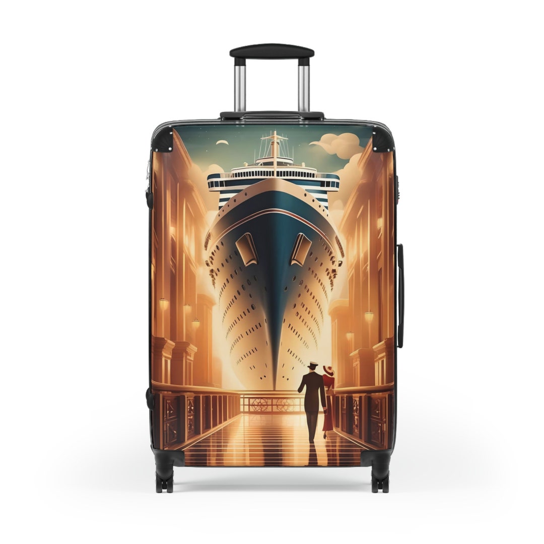 Cruise Ship - Unique Printed Suitcase - Etsy