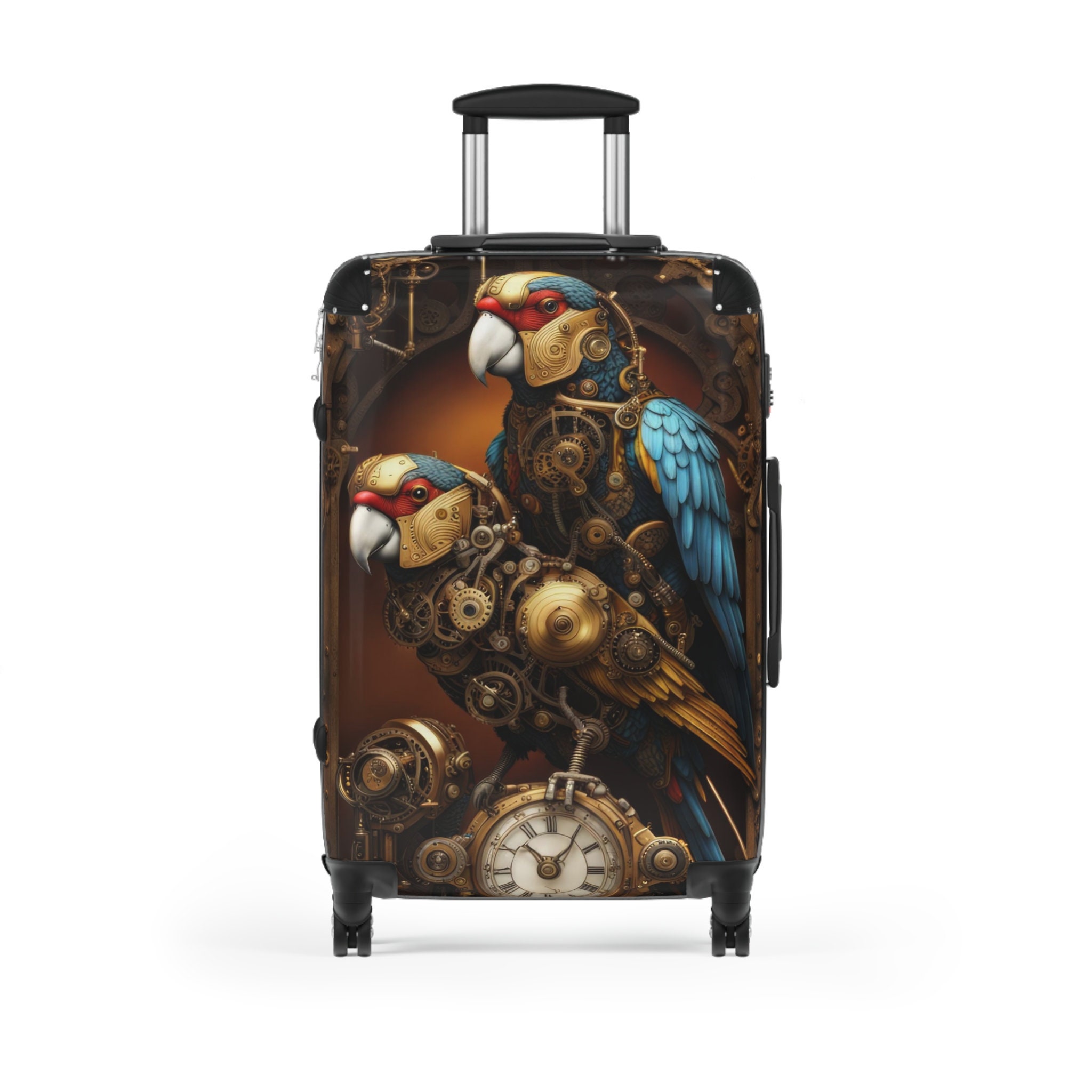 Steampunk Parrots - Unique Art Printed Suitcase - Etsy