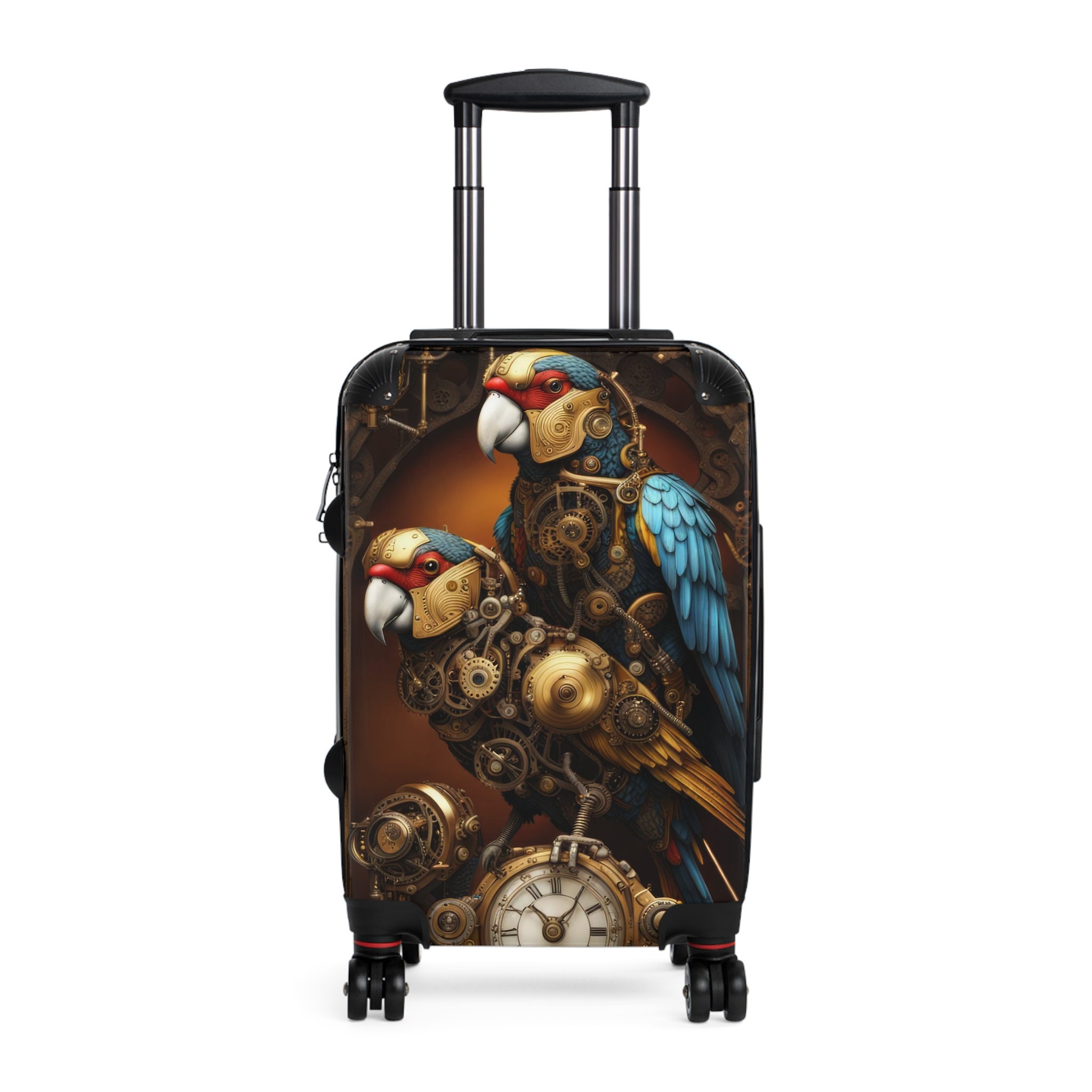 Steampunk Parrots - Unique Art Printed Suitcase - Etsy