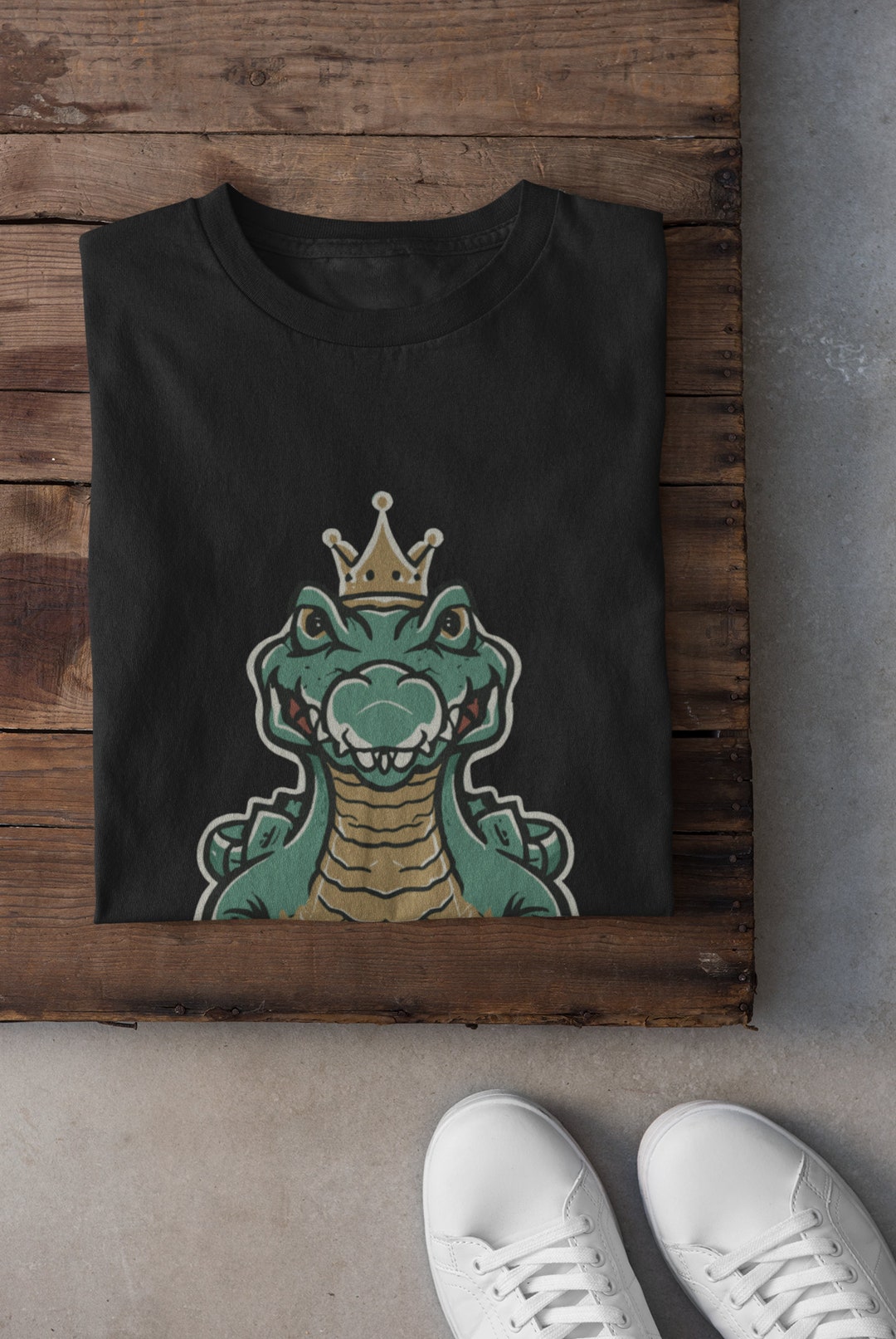 Alligator With Crown Shirt, Gator Tee, Animal Lover Shirt, Louisiana ...