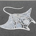 Oceanic Manta Ray Embroidery Design Stingray Underwater Pattern for ...