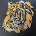 Elegant Tiger Face Embroidery Design - Color Accented Wild Big Cat for ...