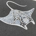 Oceanic Manta Ray Embroidery Design Stingray Underwater Pattern for ...