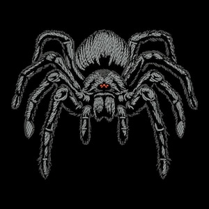Realistic Tarantula Spider Embroidery Design - Creepy Halloween ...