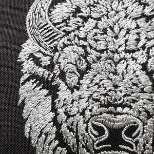 Majestic Bison Head Embroidery Design - Exquisite Machine Embroidery ...