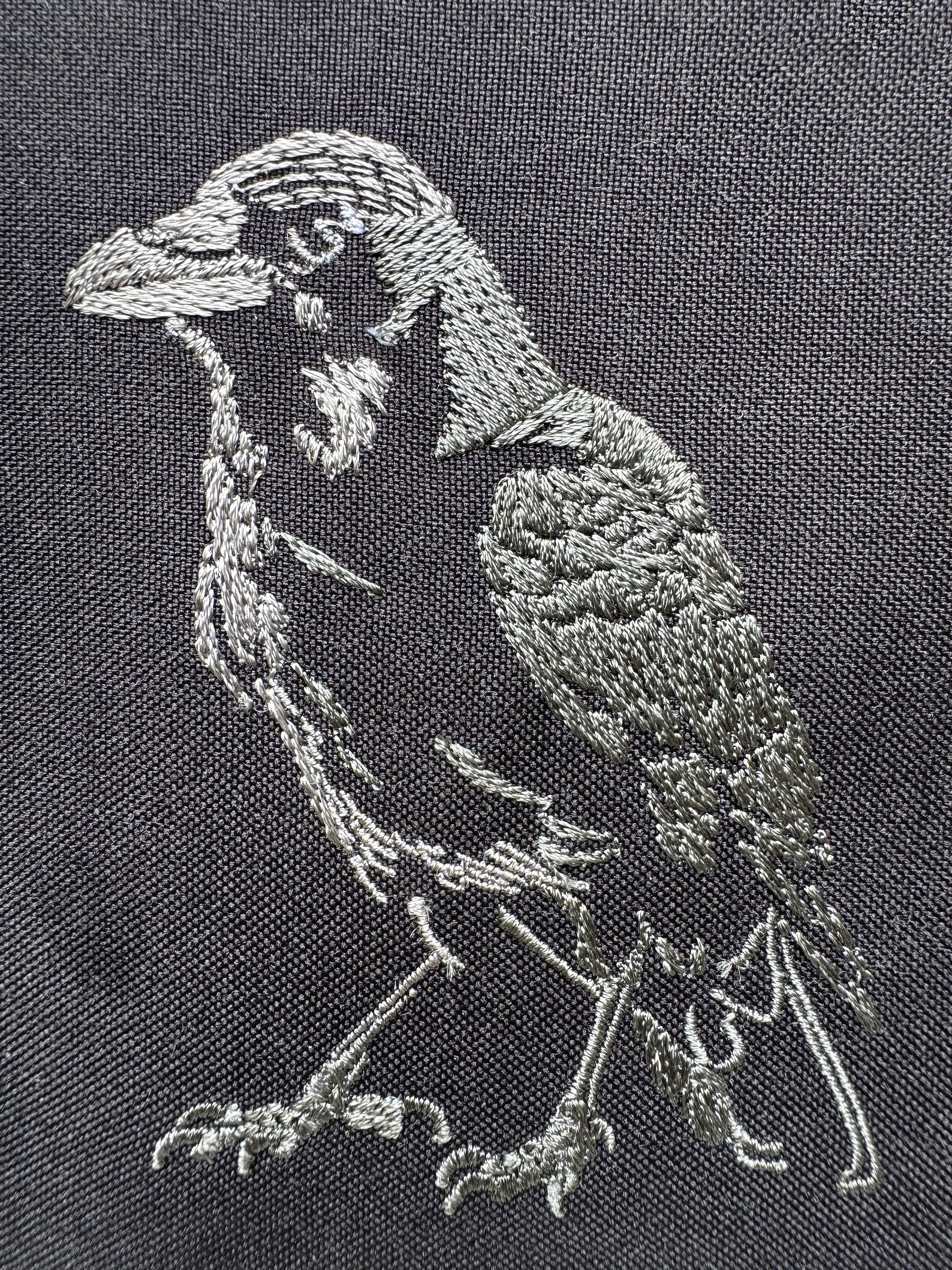 Realistic Raven Embroidery Design – Mystical Bird Pattern for Black ...