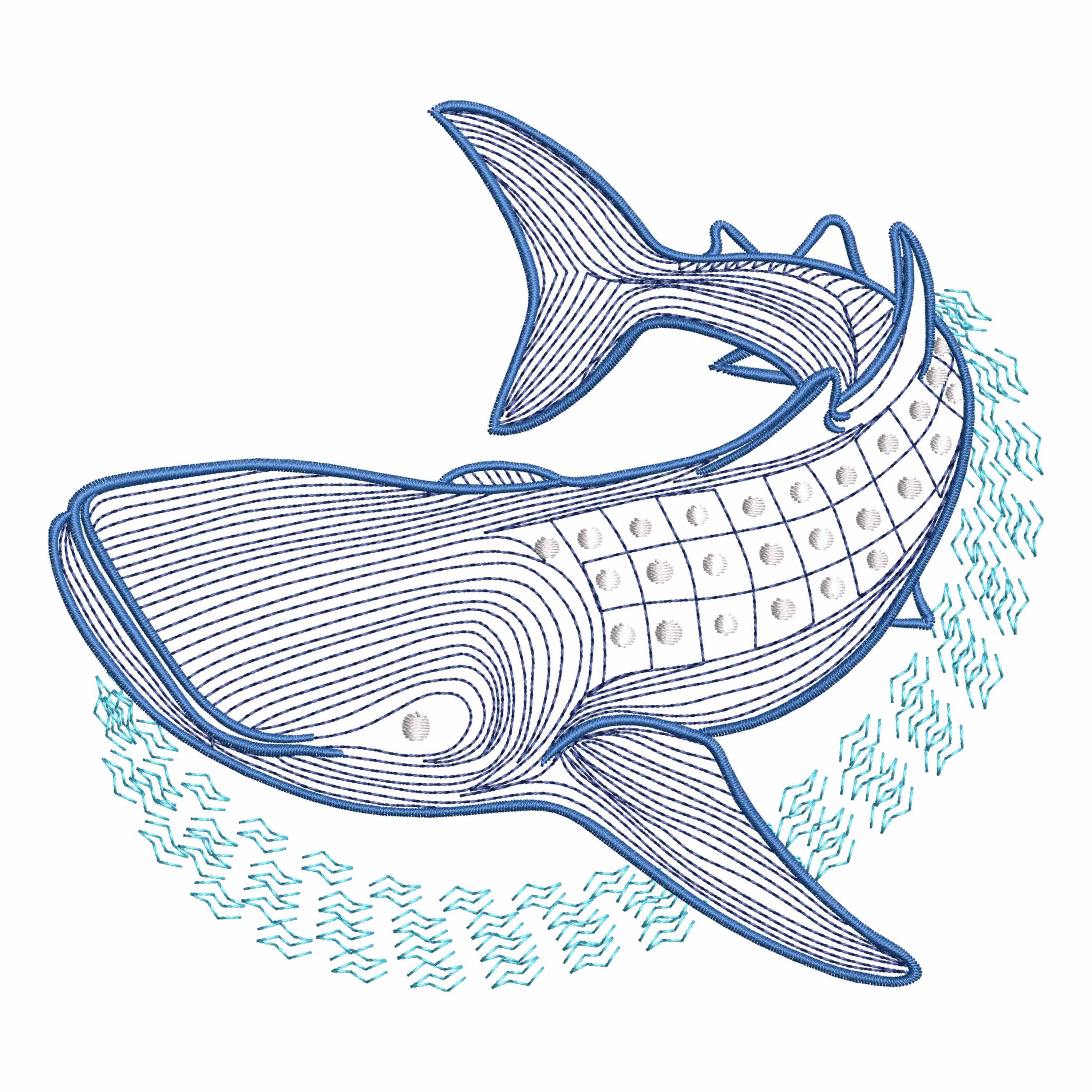 Whale Shark Embroidery Design – Marine Wildlife Pattern, Ocean-inspired ...