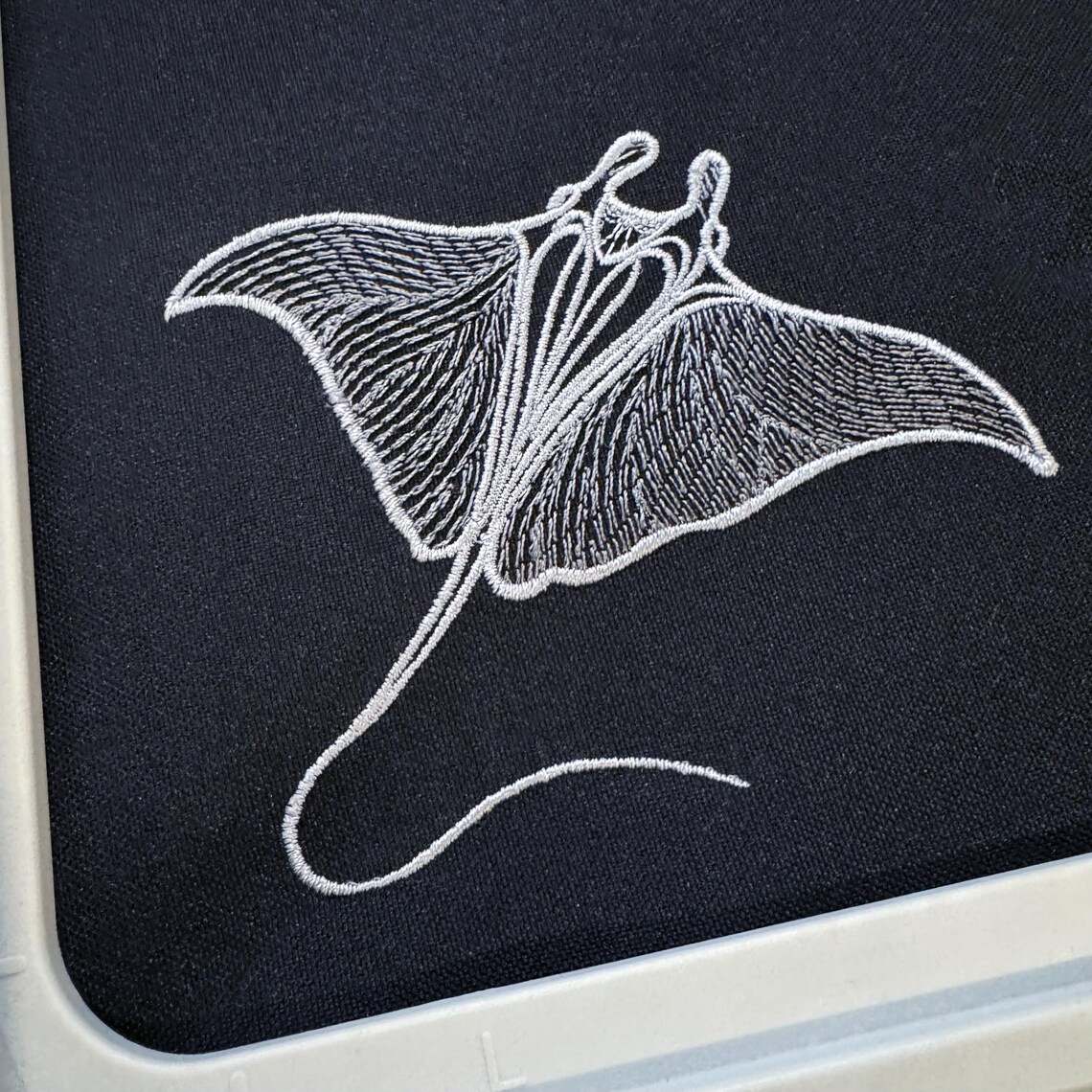 Manta Ray Embroidery Design – Ocean Wildlife Pattern, Nautical Sewing ...