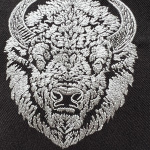 Majestic Bison Head Embroidery Design - Exquisite Machine Embroidery ...