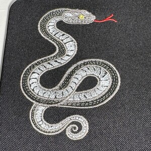 Snake Embroidery Design – Coiled Serpent Pattern, Bold Reptile ...