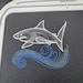 Shark Embroidery Design – Ocean Waves, Marine Wildlife Pattern ...