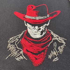 Western Cowboy Embroidery Design – Rustic Cowboy Hat and Bandana ...
