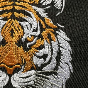 Majestic Bengal Tiger Embroidery Design - Regal Feline Gaze PES File ...